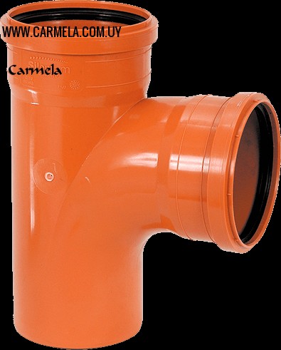 Ramal T de PVC 250mm MH con Junta Elástica | Barraca Carmela